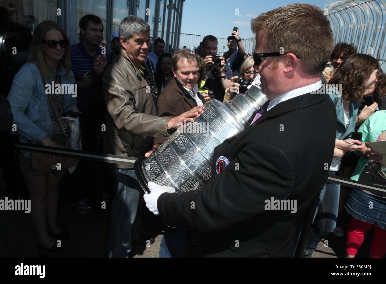 Hockey Hall of Fame Alumni Adam Graves and Mike Bolt attends a photo ...