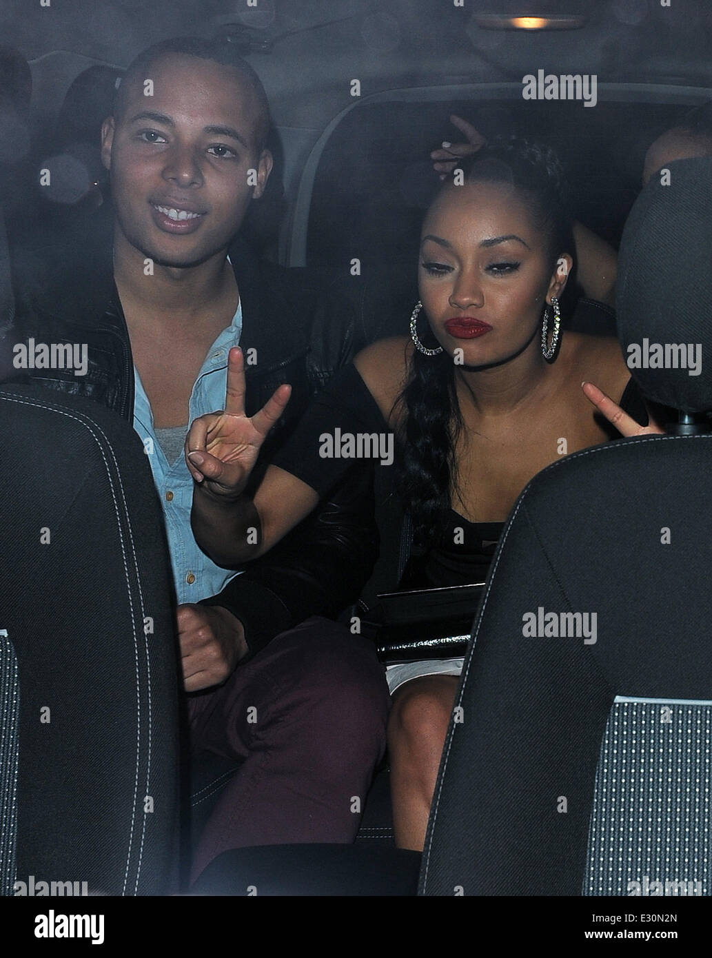 Little Mix singer Leigh-Anne Pinnock arrives at Anaya nightclub to ...