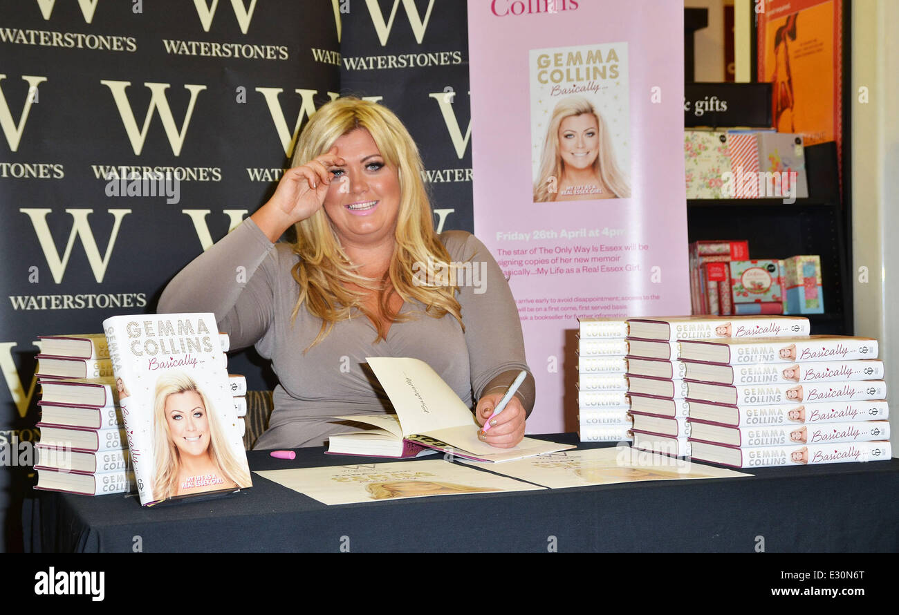 Gemma Collins signs copies of her new book 'Basically... My Life as a ...