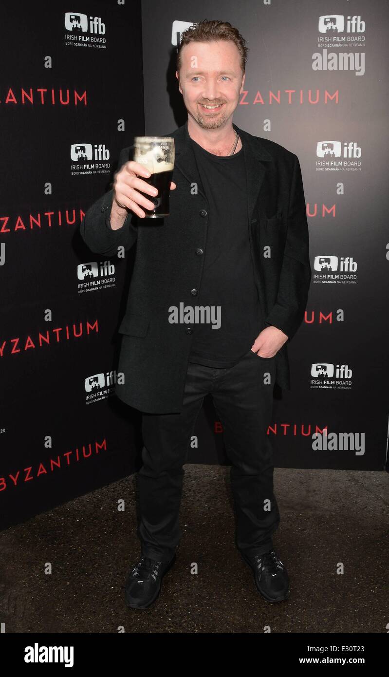 Guests attend the Irish premiere of Neil Jordan's 'Byzantium' at The ...