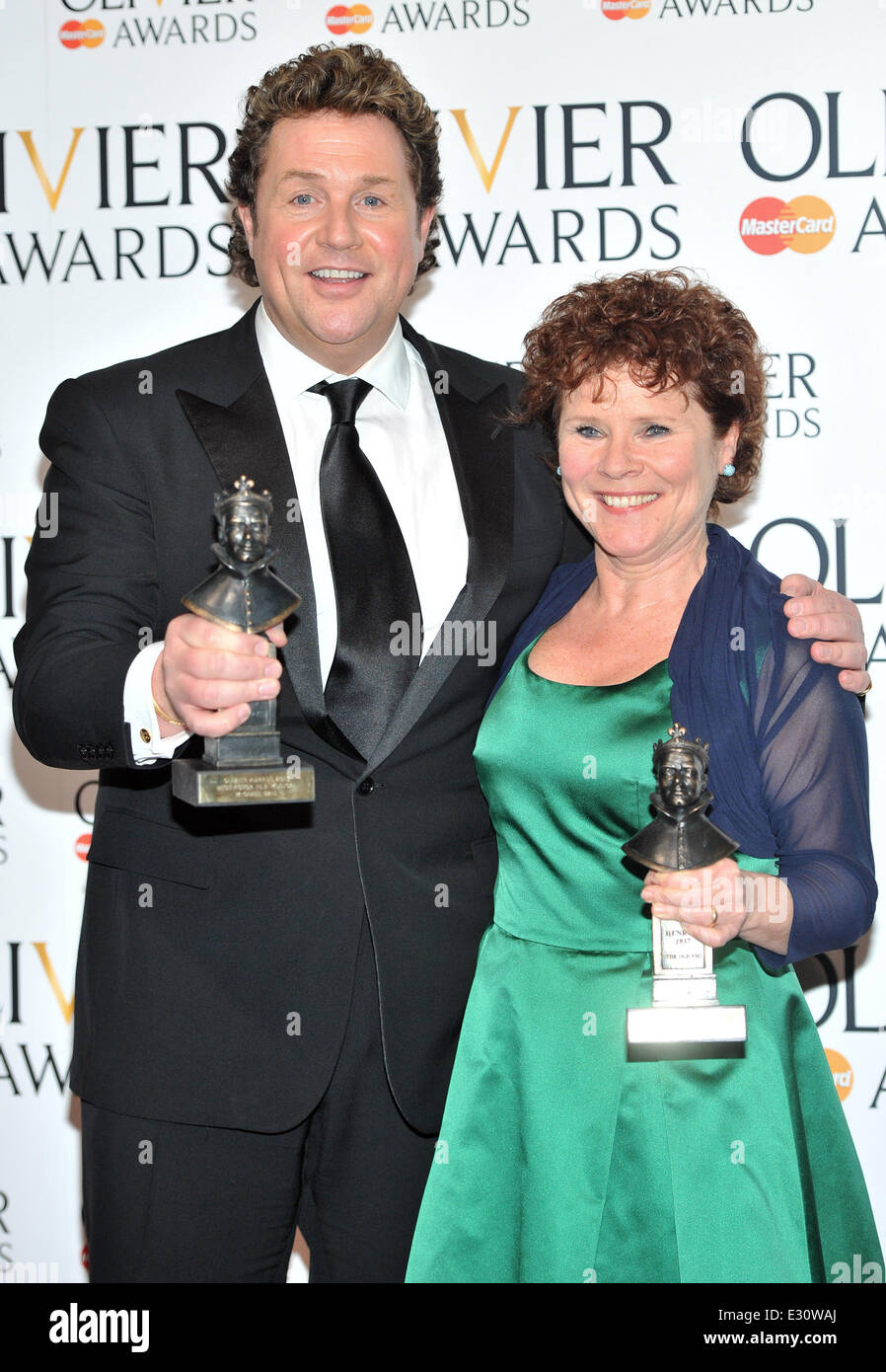 The Olivier Awards held at the Royal Opera House - Pressroom Featuring: Michael Ball,Imelda ...