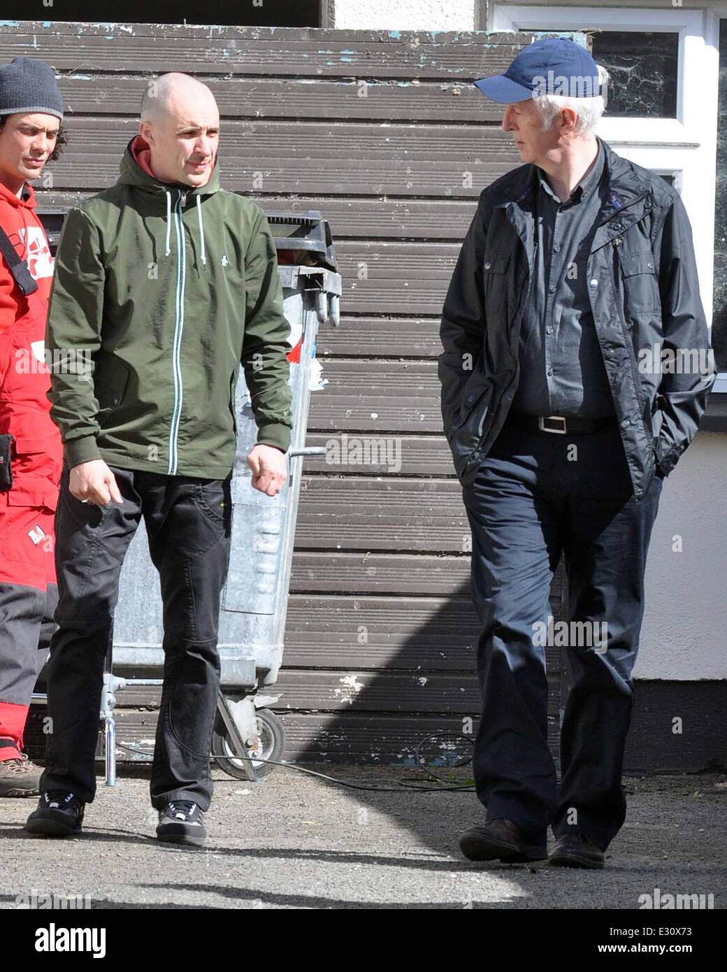 Actors filming scenes for the TV show 'Love/Hate' Featuring: Tom ...