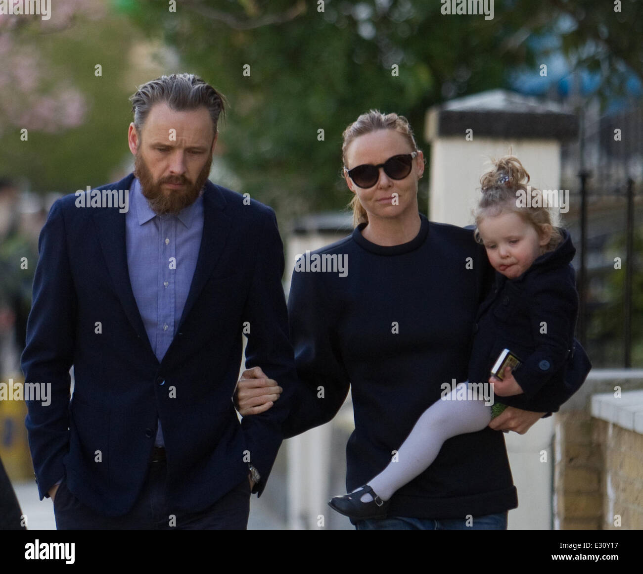 Stella McCartney and husband Alasdhair Willis on the school run in ...