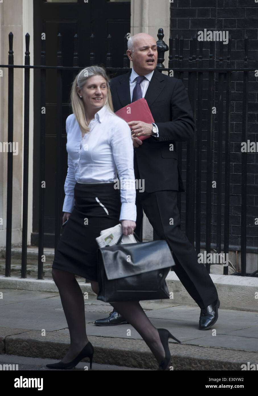 Government officials leaving 10 Downing Street, following a Cabinet ...