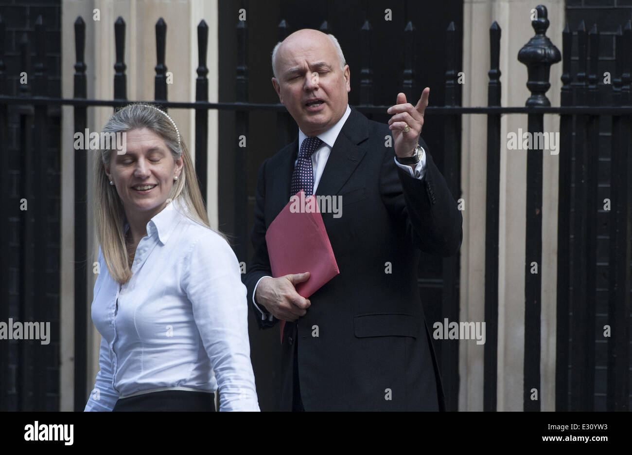 Government officials leaving 10 Downing Street, following a Cabinet ...