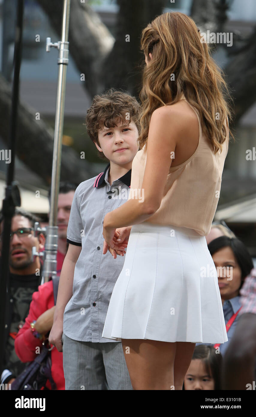 Nolan Gould at the Grove for an interview with Maria Menounos for ...