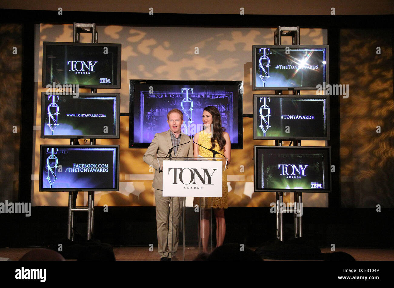 The 2013 Tony Award Nominations Announcement held at the New York ...