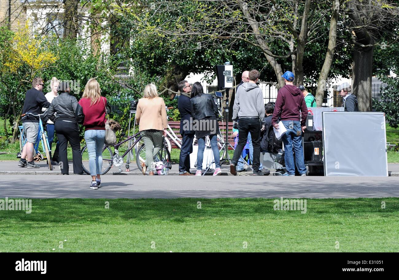 Olympic champion Victoria Pendleton CBE seen riding her bike whilst ... Olympic champion Victoria Pendleton CBE seen riding her bike whilst ...