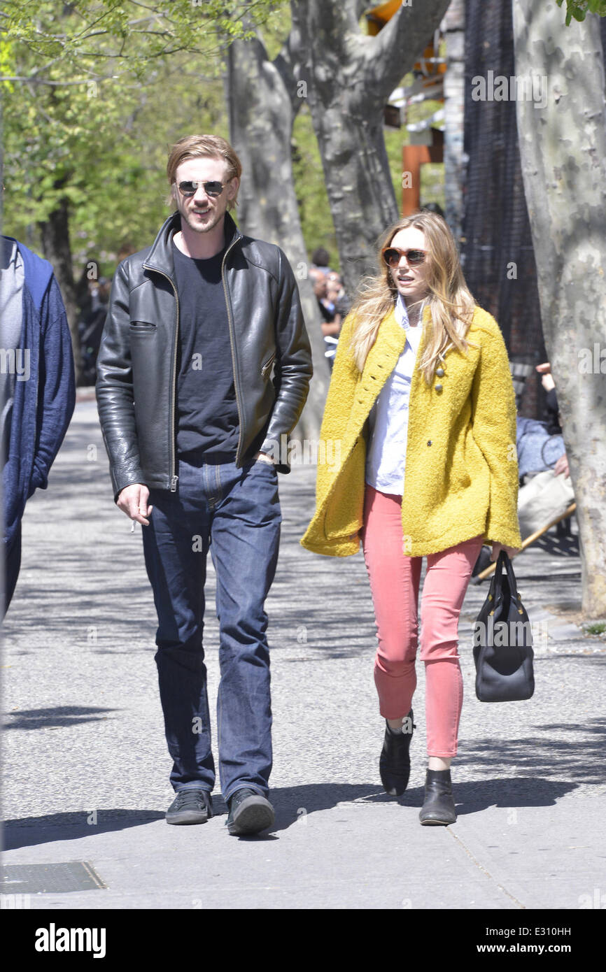 Elizabeth Olsen and Boyd Holbrook out in Soho on a sunny day Featuring ...