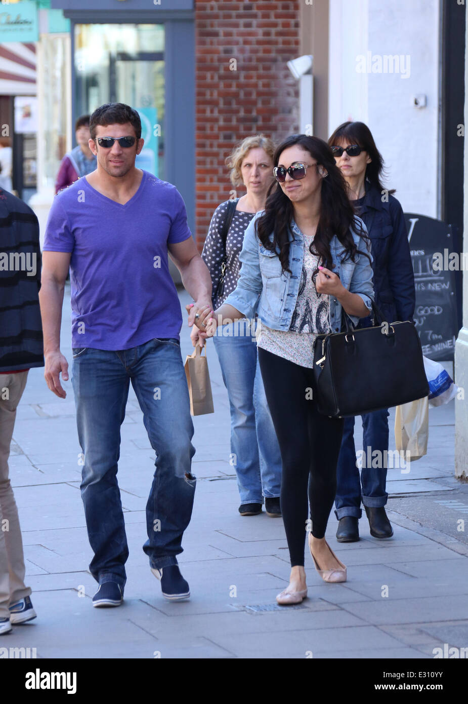 Alex Reid and his new girlfriend Nikki Manashe out and about in north ...