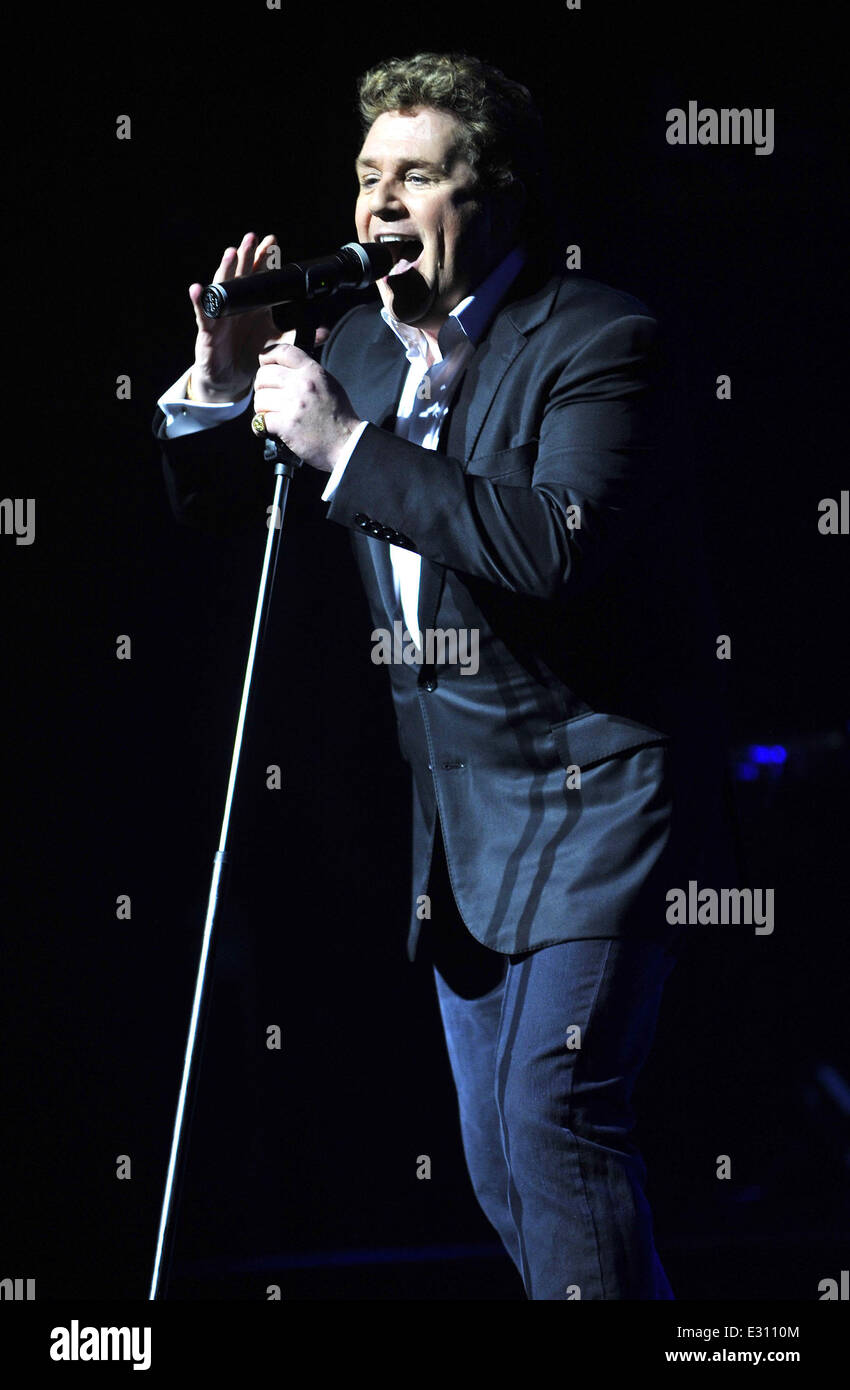Michael Ball performs at the Oxford New Theatre on the opening night of ...