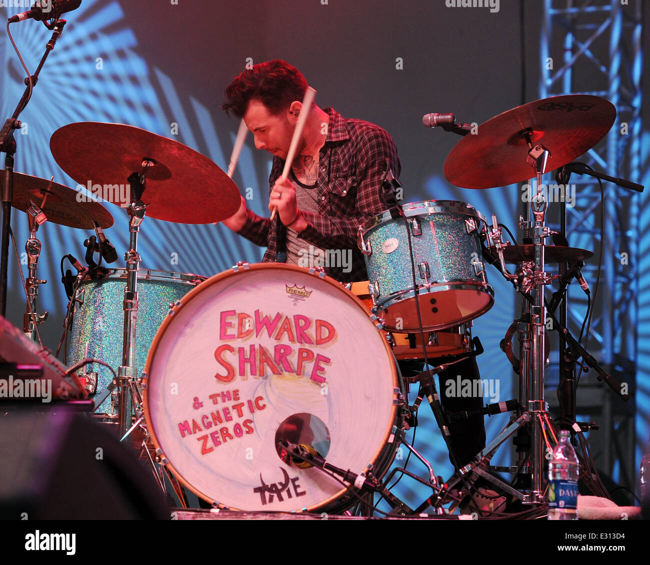 Edward Sharpe and The Magnetic Zeros performing at SunFest Music and ...