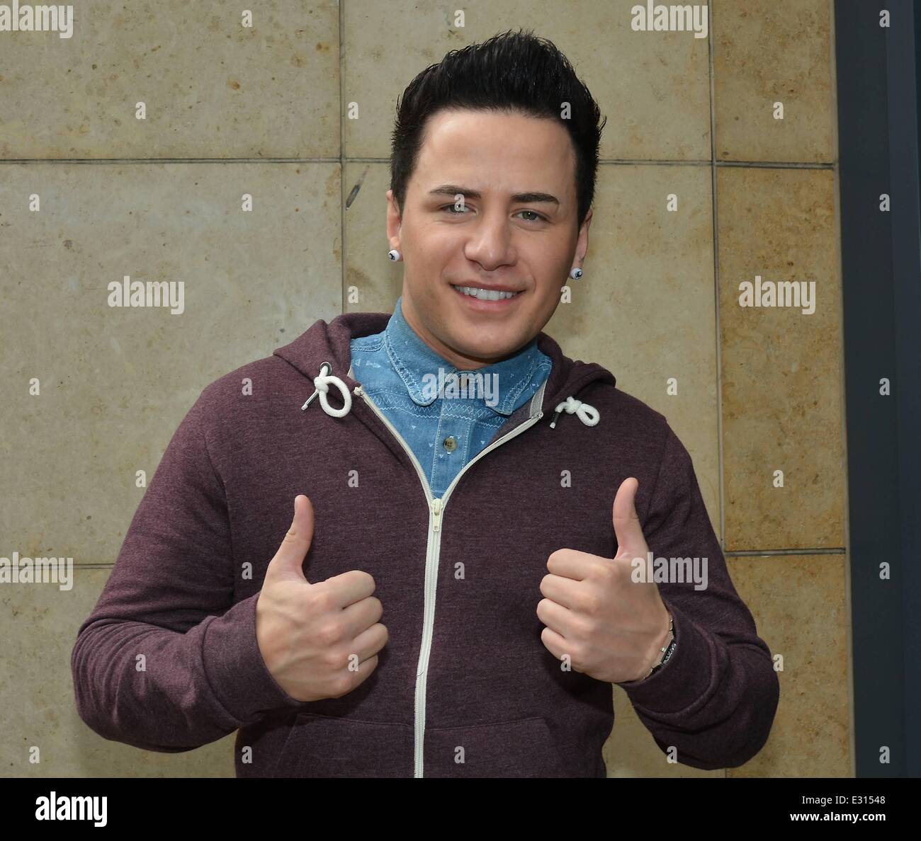 Ireland's Eurovision 2013 entry Ryan Dolan at Today FM with his backing ...