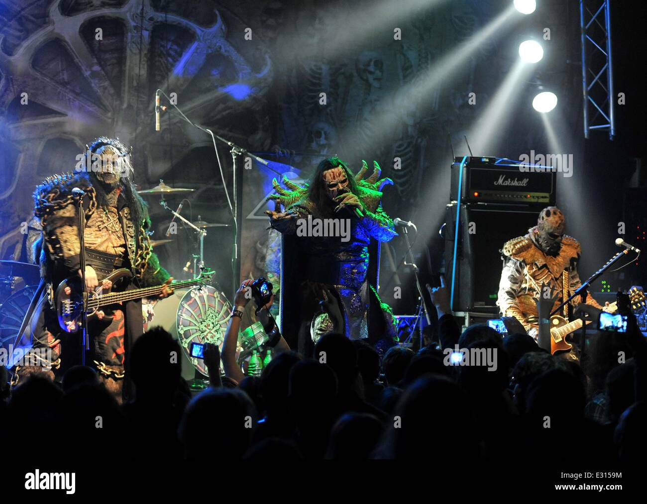 Finnish hard rock band and 2006 Eurovision Song Contest winners Lordi ...
