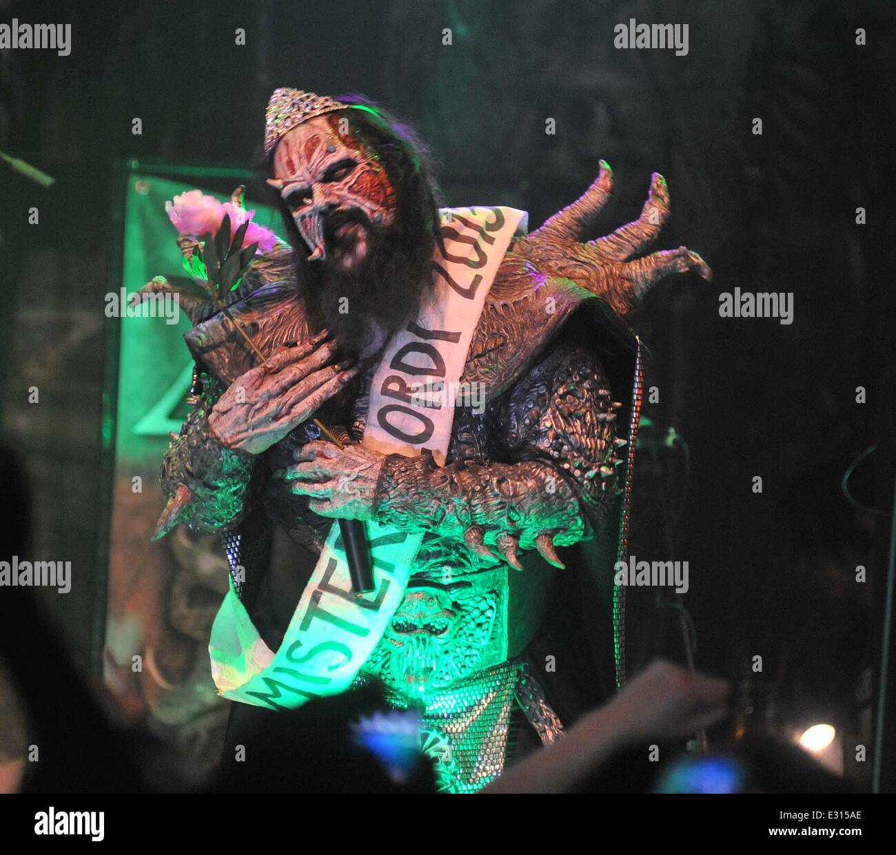 Finnish hard rock band and 2006 Eurovision Song Contest winners Lordi ...