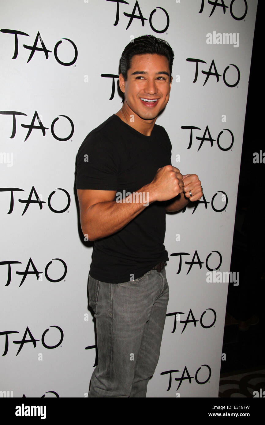 Mario Lopez hosts a pre-fight party at TAO Nightclub Featuring: Mario ...