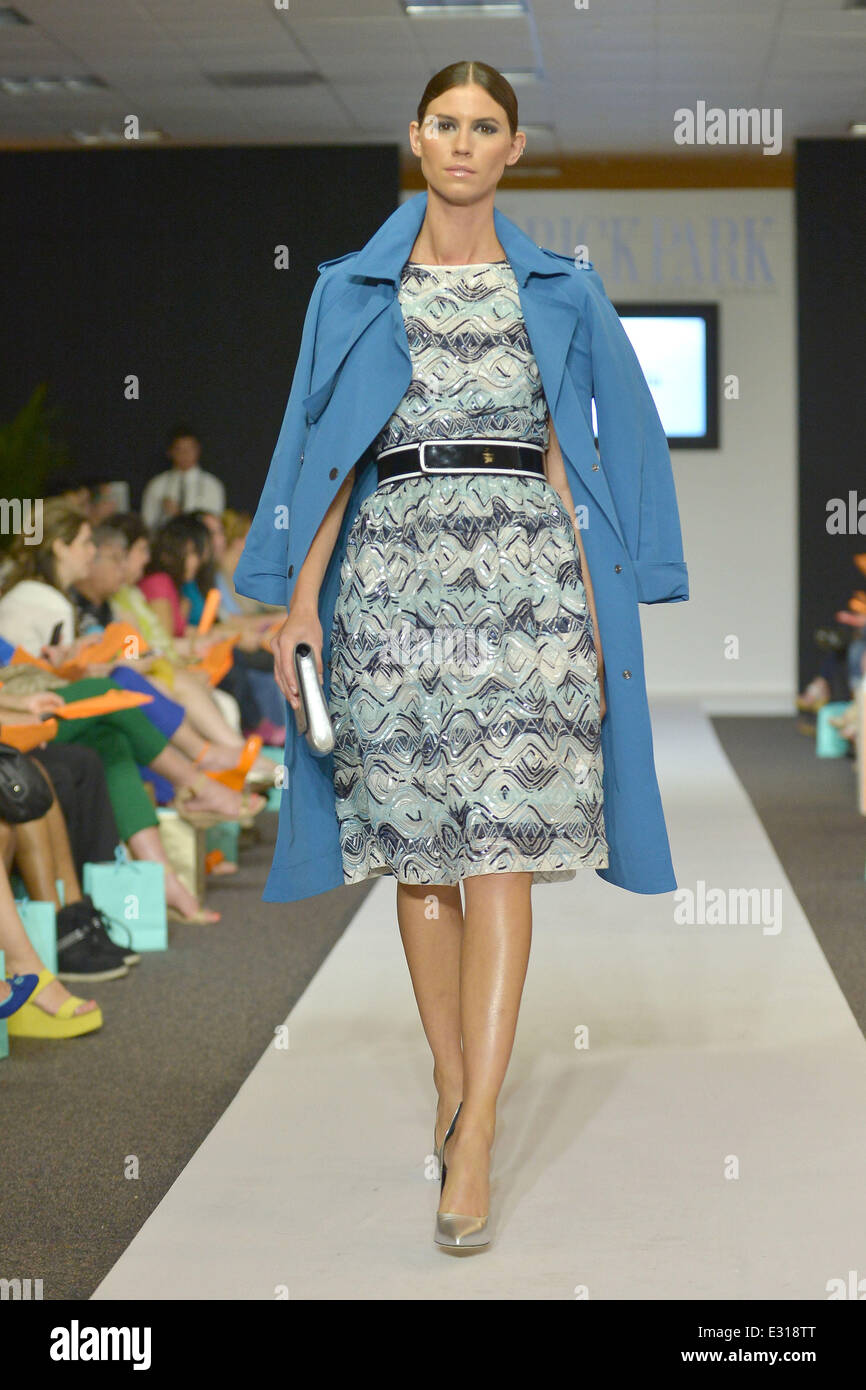 A model walks the runway feature shows by Neiman Marcus, Nordstrom and ...
