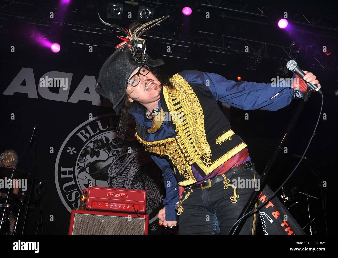 Adam Ant performing live on stage at Vicar Street Featuring: Adam Ant ...