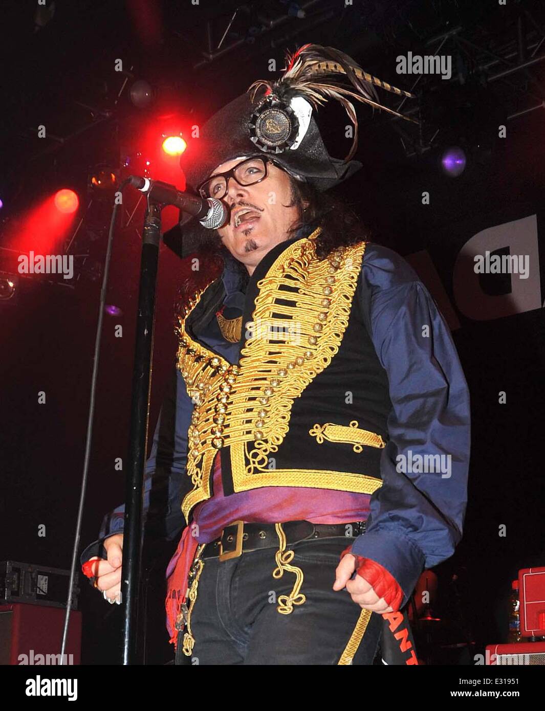 Adam Ant performing live on stage at Vicar Street Featuring: Adam Ant ...
