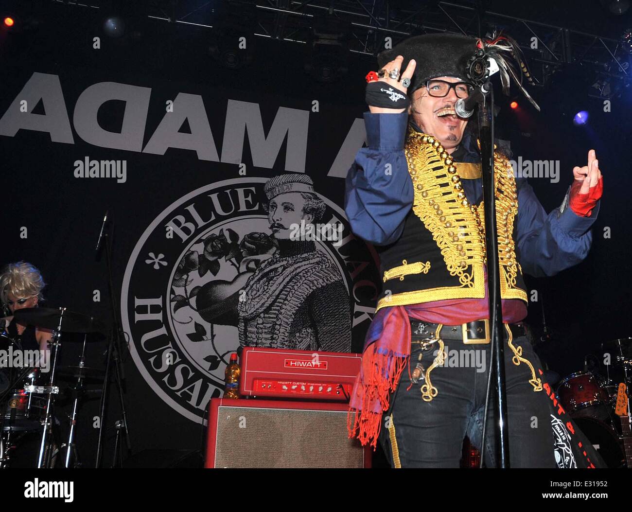 Adam Ant performing live on stage at Vicar Street Featuring: Adam Ant ...