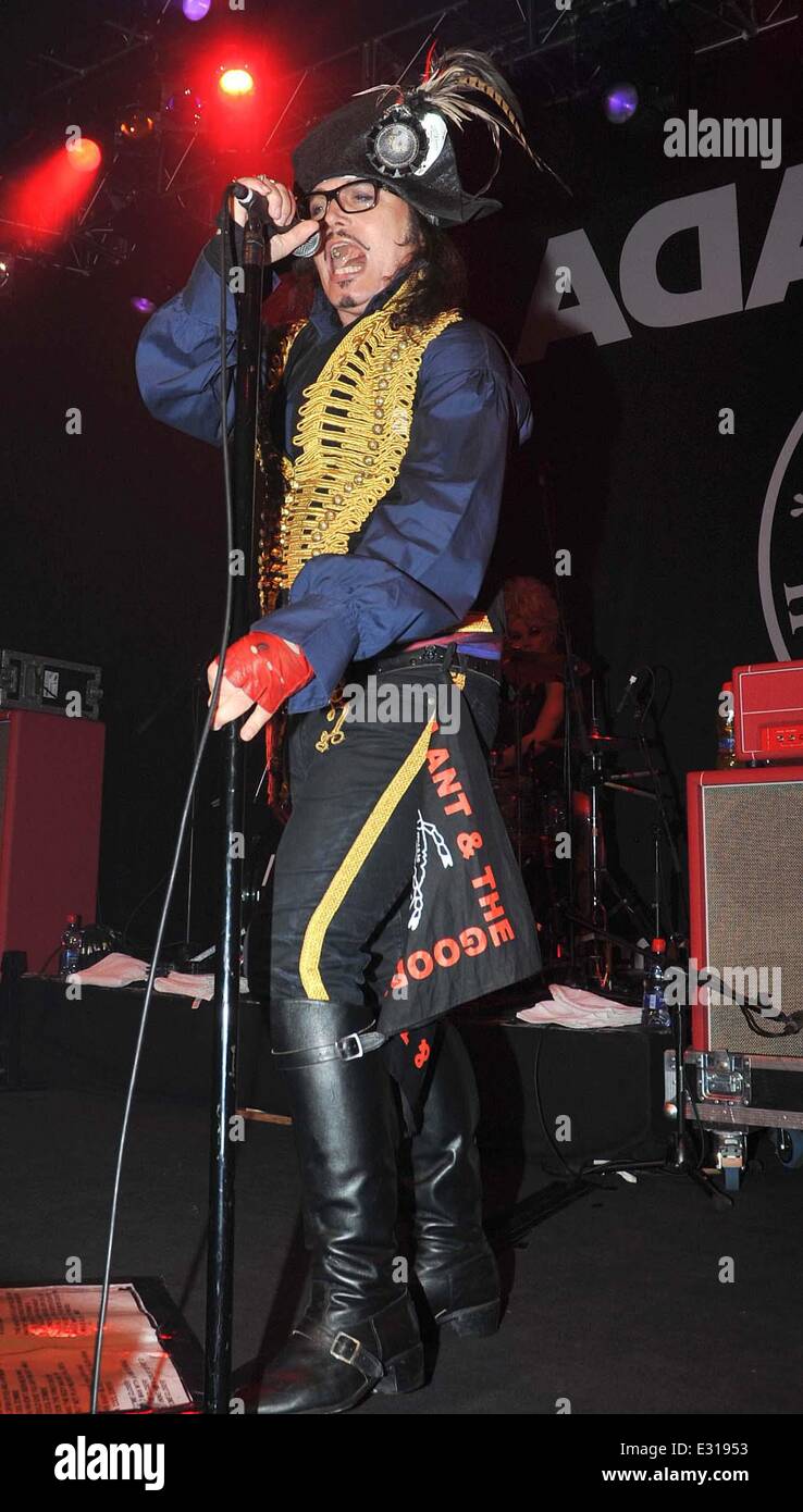 Adam Ant performing live on stage at Vicar Street Featuring: Adam Ant ...