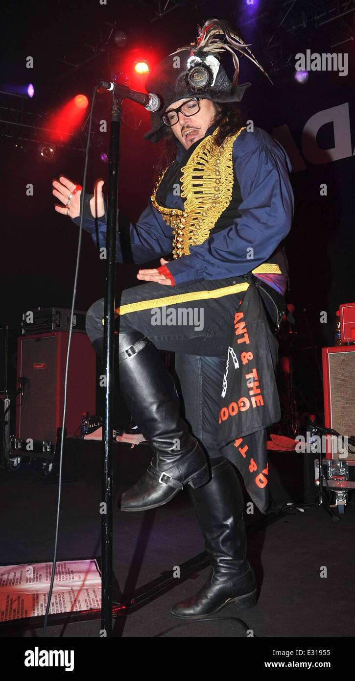 Adam Ant performing live on stage at Vicar Street Featuring: Adam Ant ...