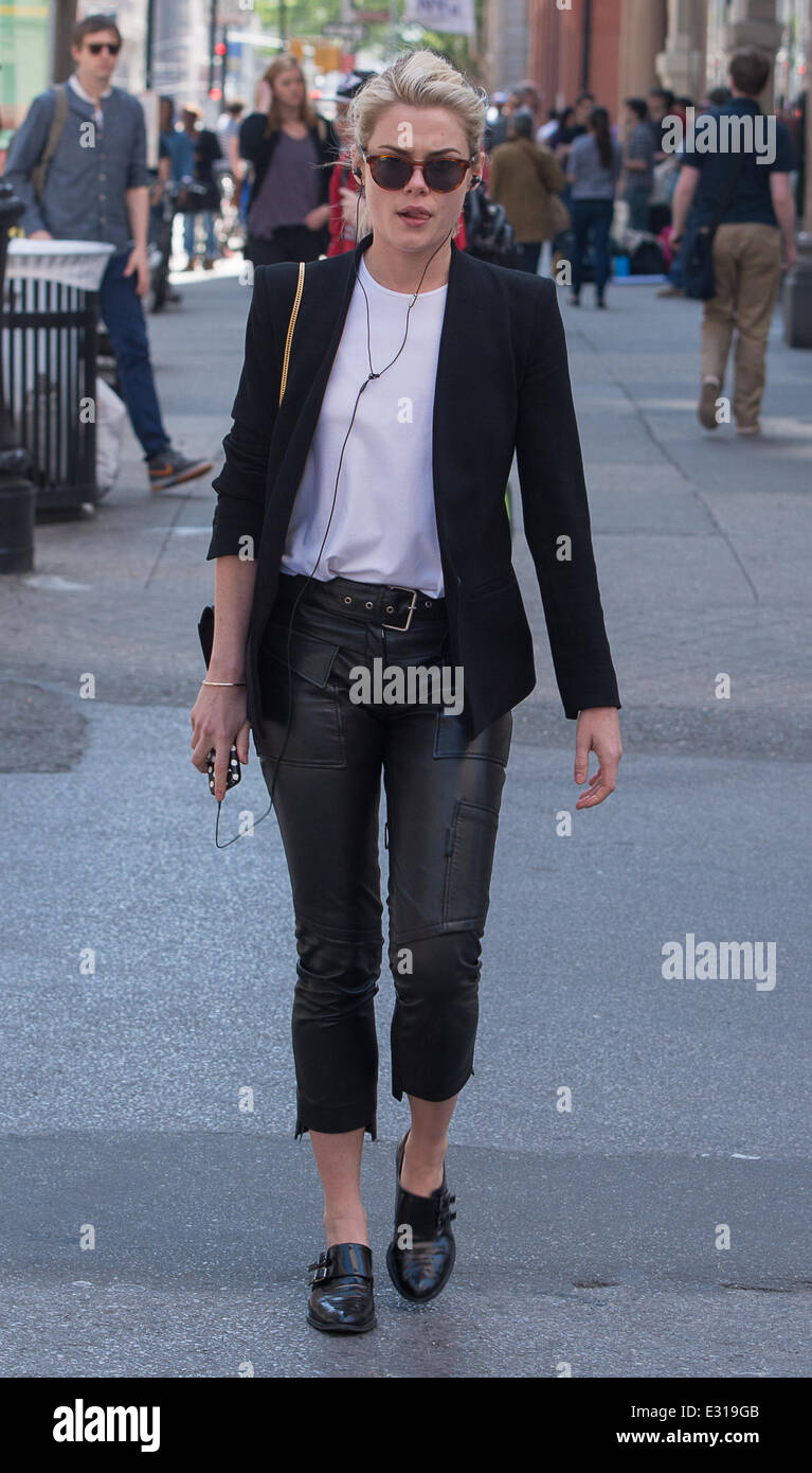 Australian actress and model Rachael Taylor walking in the West Village ...