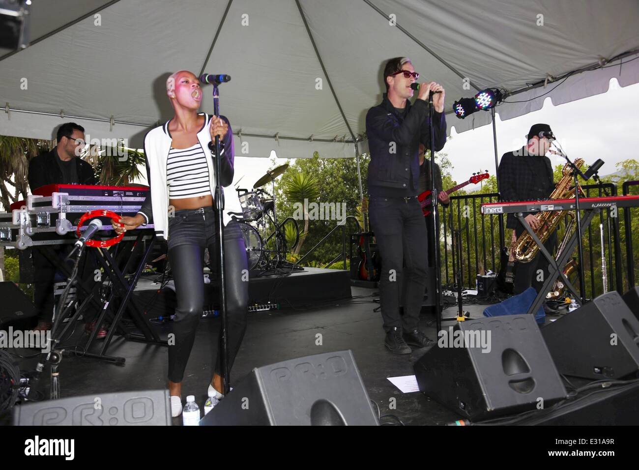 Celebrities attend Adam and Lynette Carolla's Launch of Mangria White ...