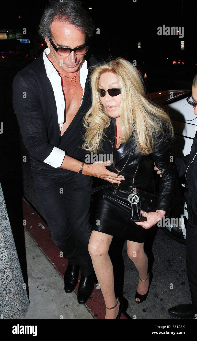 Jocelyn Wildenstein and Lloyd Klein at Boa Steakhouse in West Hollywood ...