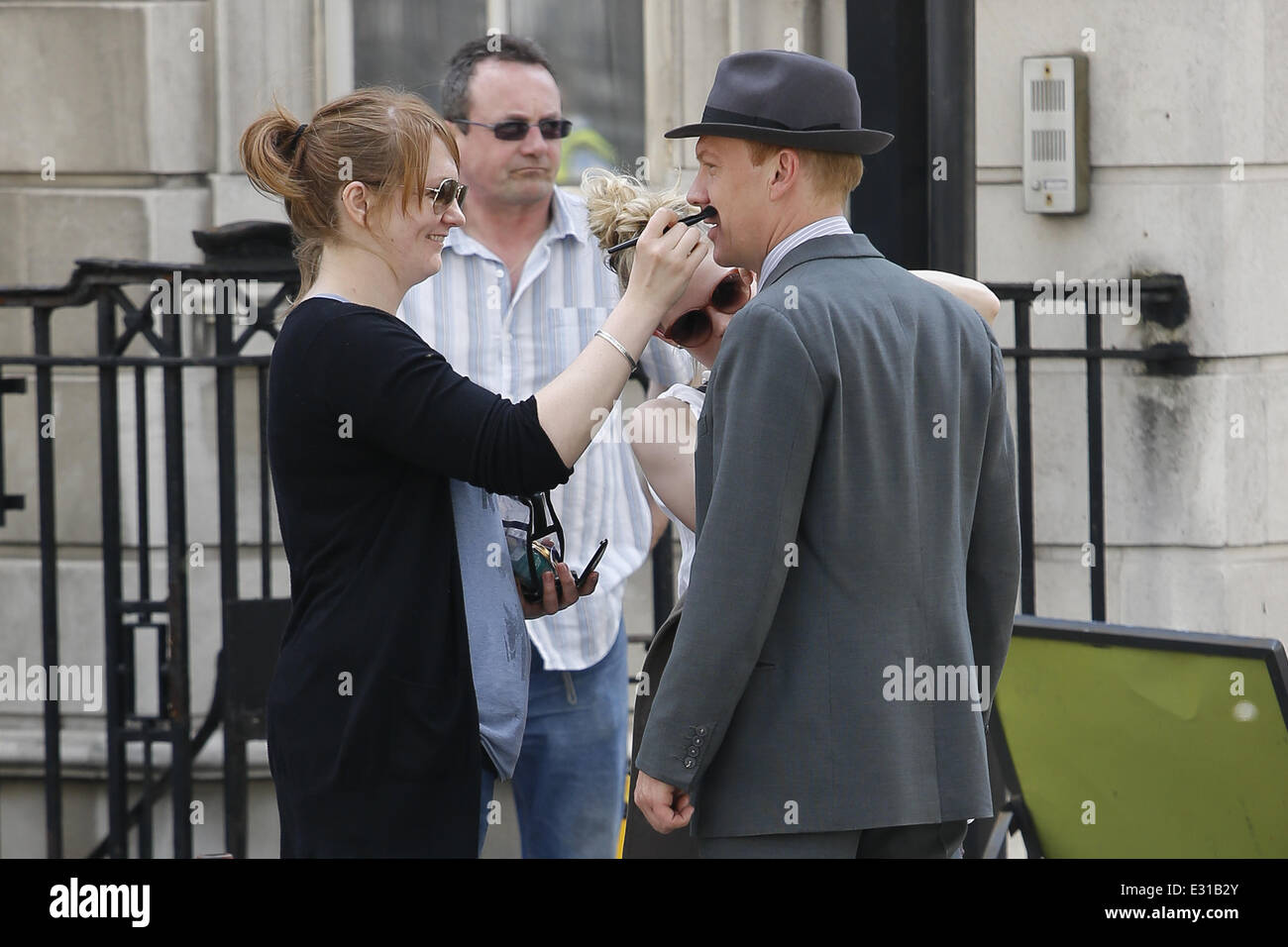 'Breathless' new ITV series filming in central London Featuring: Shaun ...