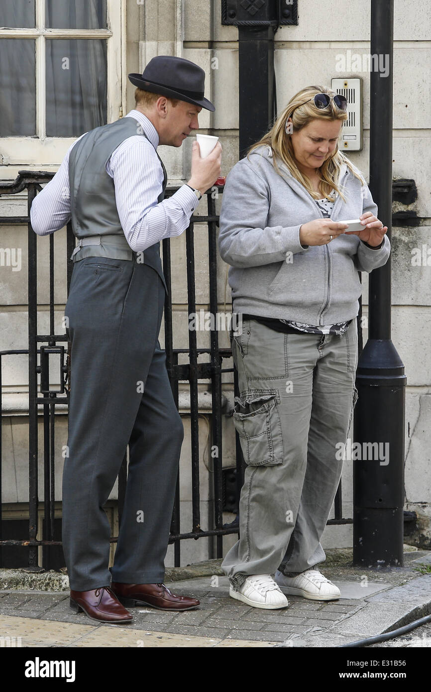 'Breathless' new ITV series filming in central London Featuring: Shaun ...