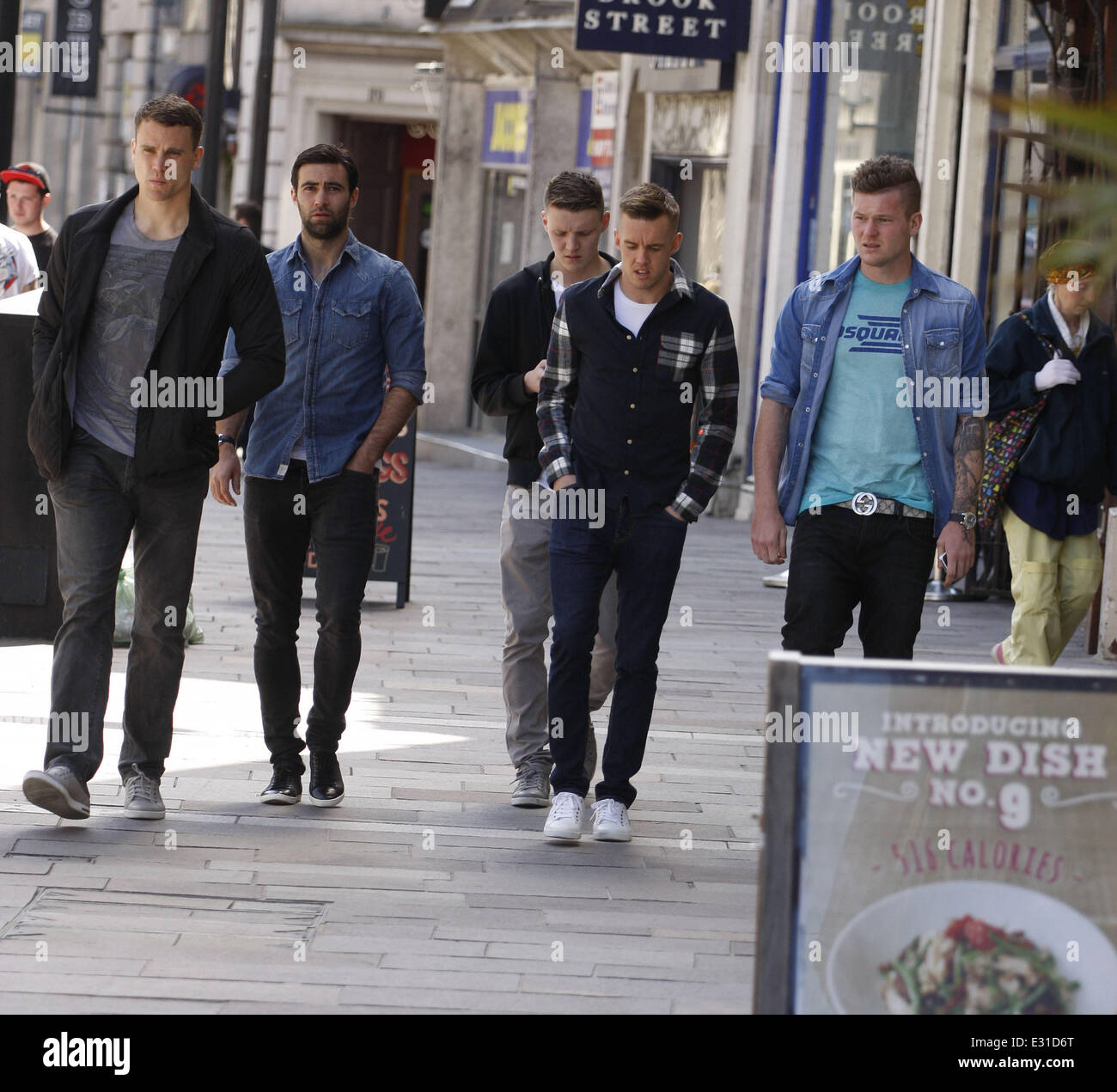 Cardiff City F.C. footballers out and about in Cardiff Featuring: Ben ...
