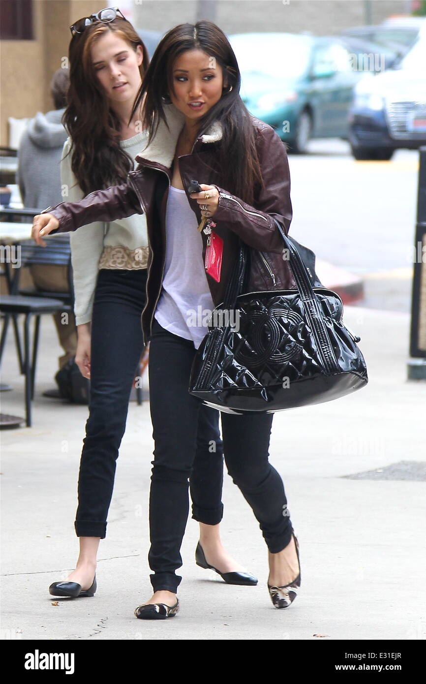 Brenda Song has lunch with a friend in Studio City Featuring: Brenda ...