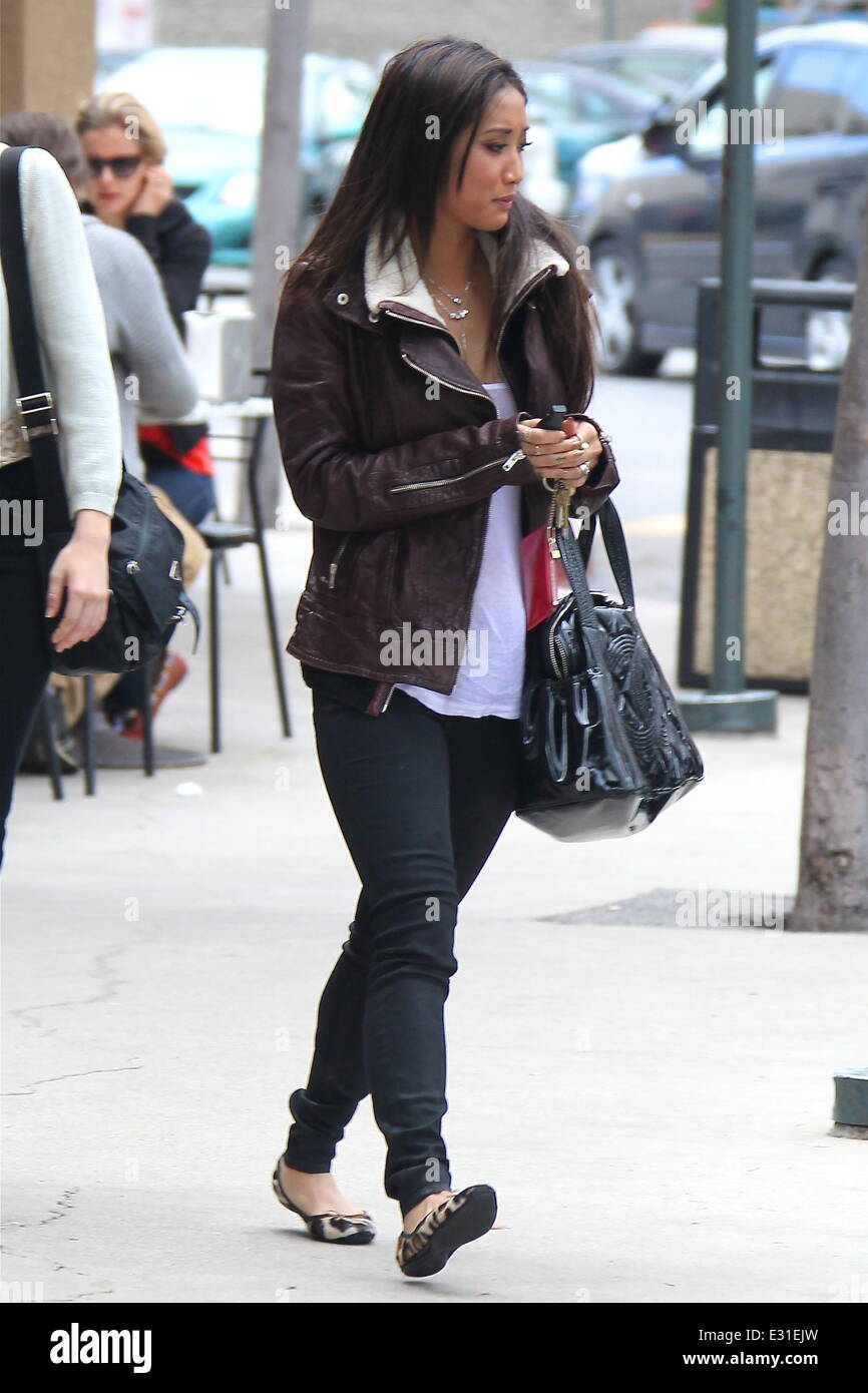 Brenda Song has lunch with a friend in Studio City Featuring: Brenda ...