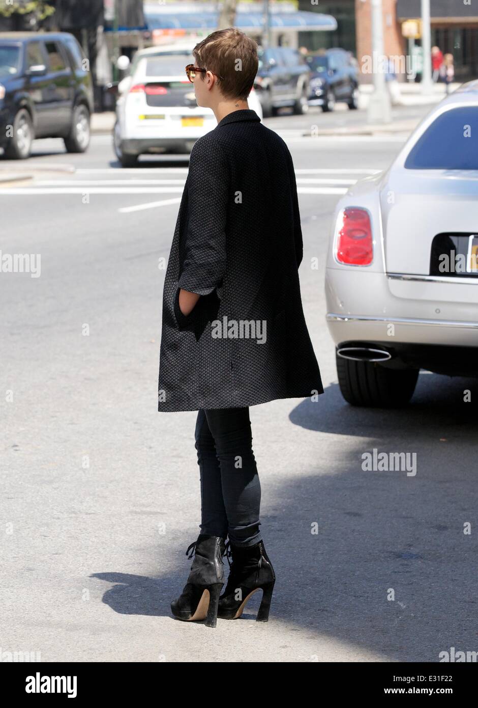 Pixie Geldof out and about in the East Village in New York City ...