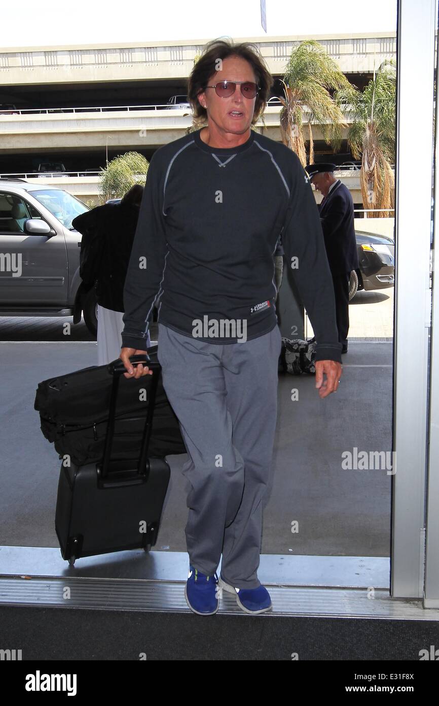 Bruce Jenner at Los Angeles International Airport (LAX) Featuring ...