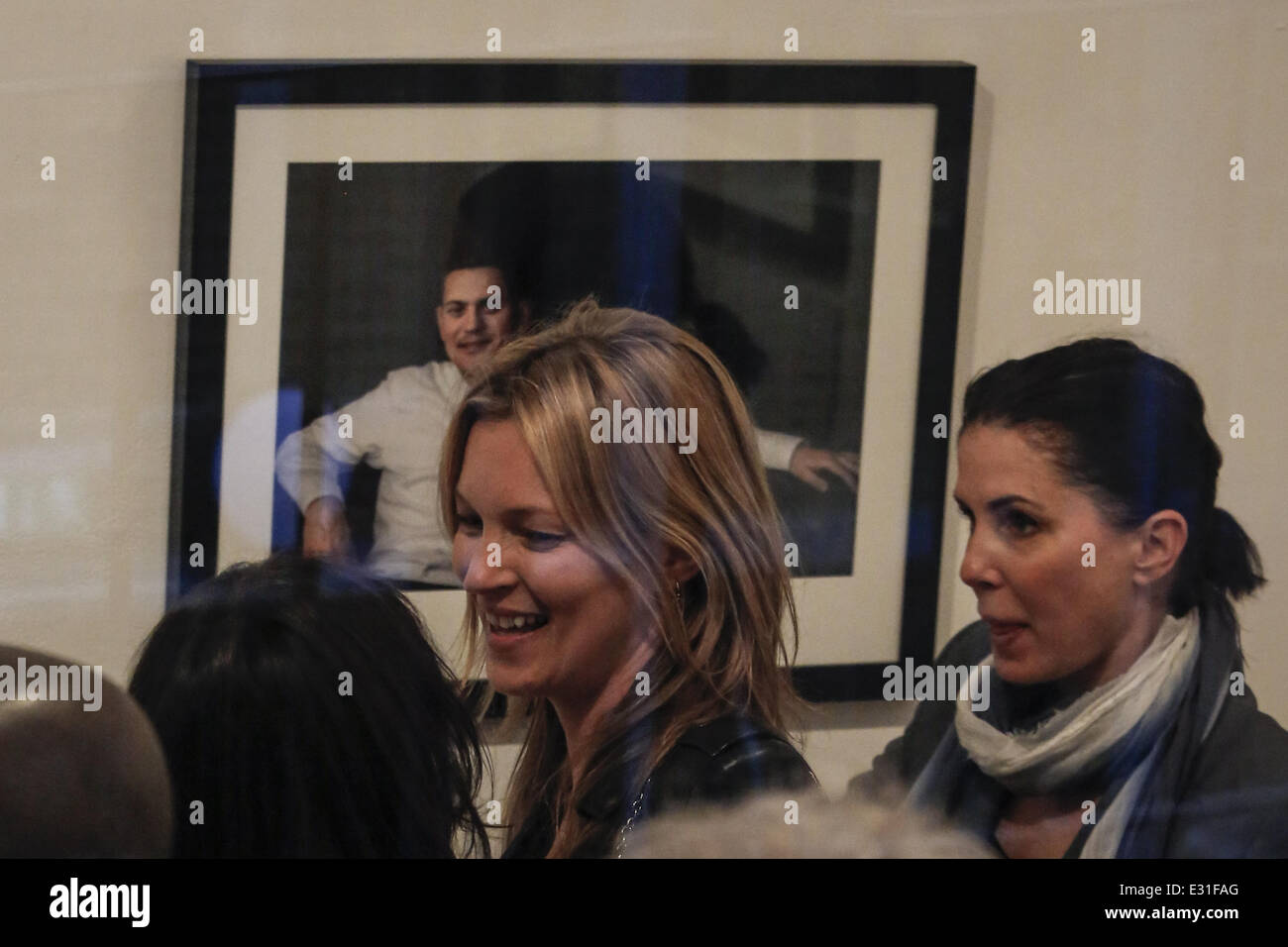 Kate Moss and daughter Lila Grace attend the Debbi Clark Exhibition at ...