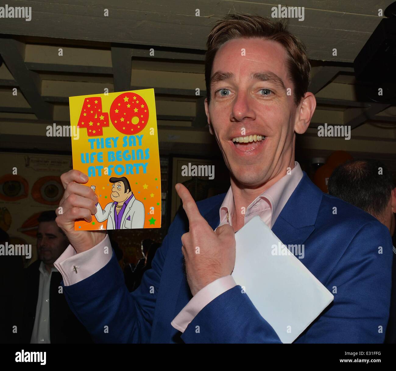 RTE Late Late Show host Ryan Tubridy celebrates his 40th Birthday at No ...