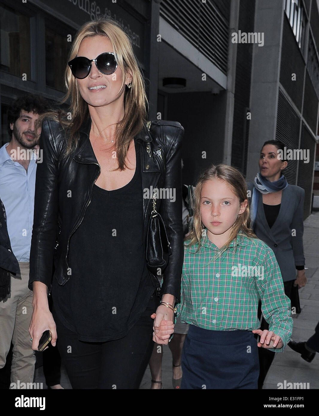 Kate Moss and daughter Lila Grace Moss attend the Debbi Clark's 'An ...