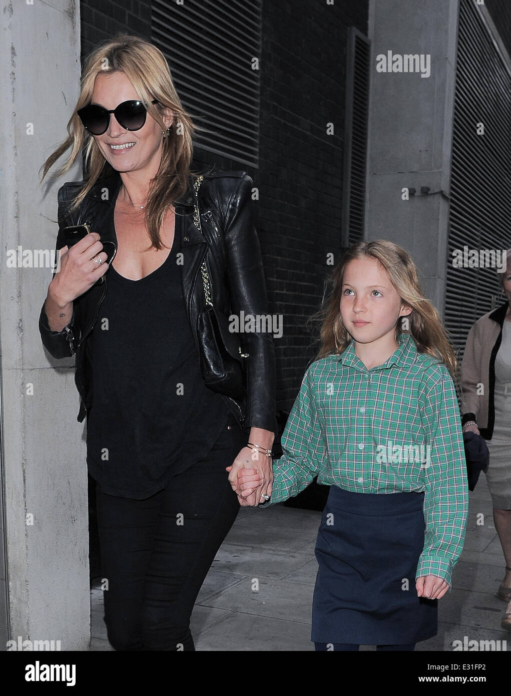 Kate Moss and daughter Lila Grace Moss attend the Debbi Clark's 'An ...