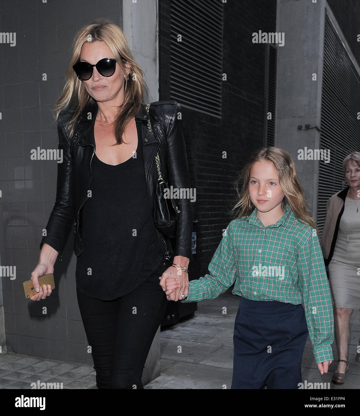 Kate Moss and daughter Lila Grace Moss attend the Debbi Clark's 'An ...