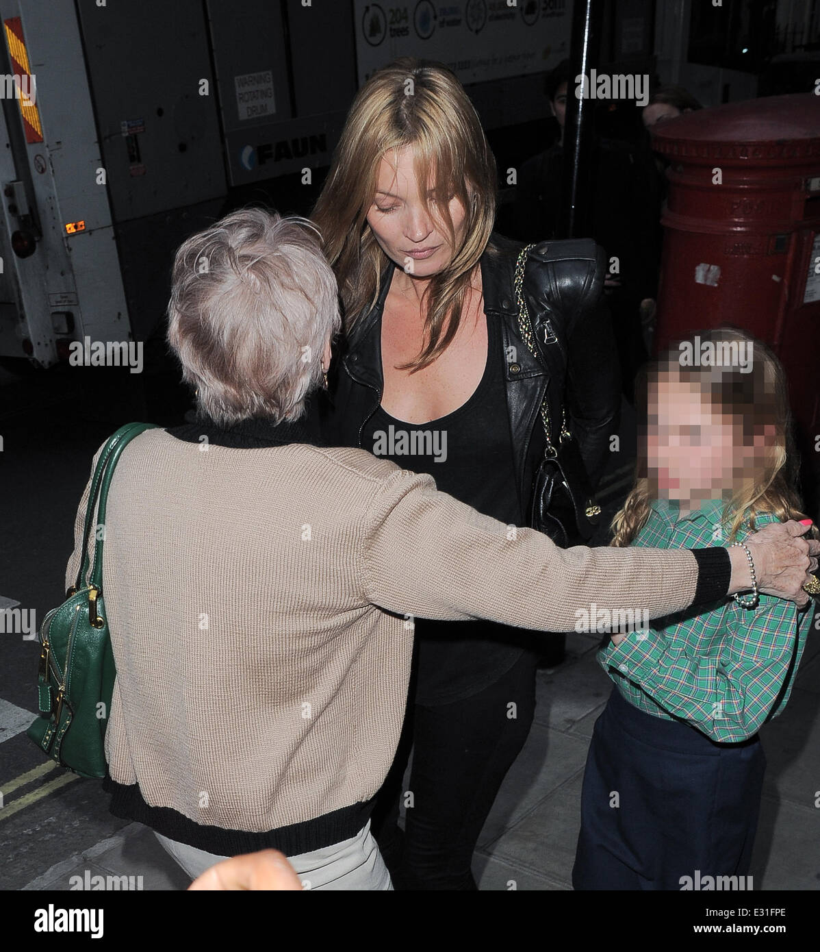 Kate Moss and daughter Lila Grace Moss attend the Debbi Clark's 'An ...