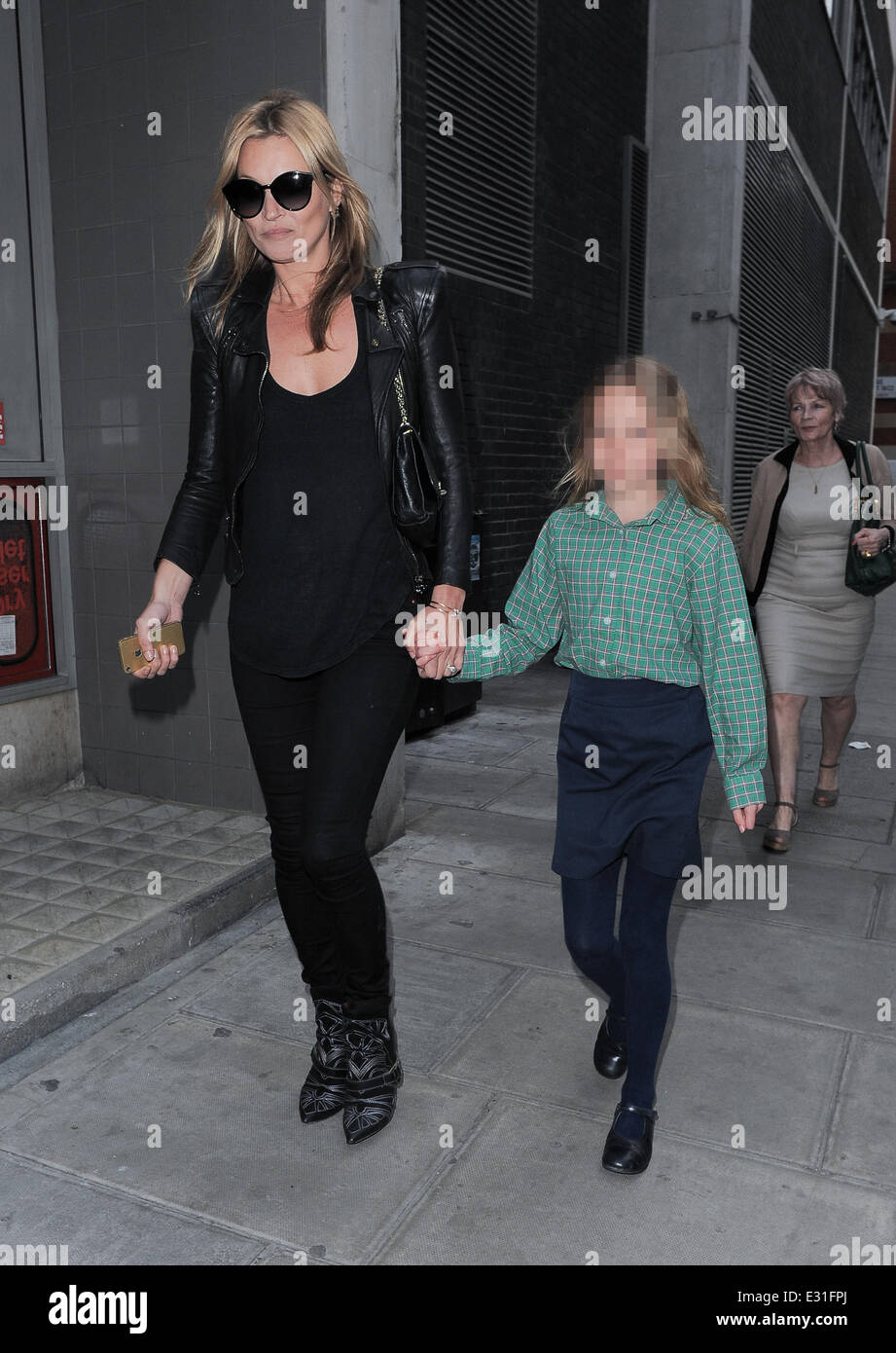 Kate Moss and daughter Lila Grace Moss attend the Debbi Clark's 'An ...