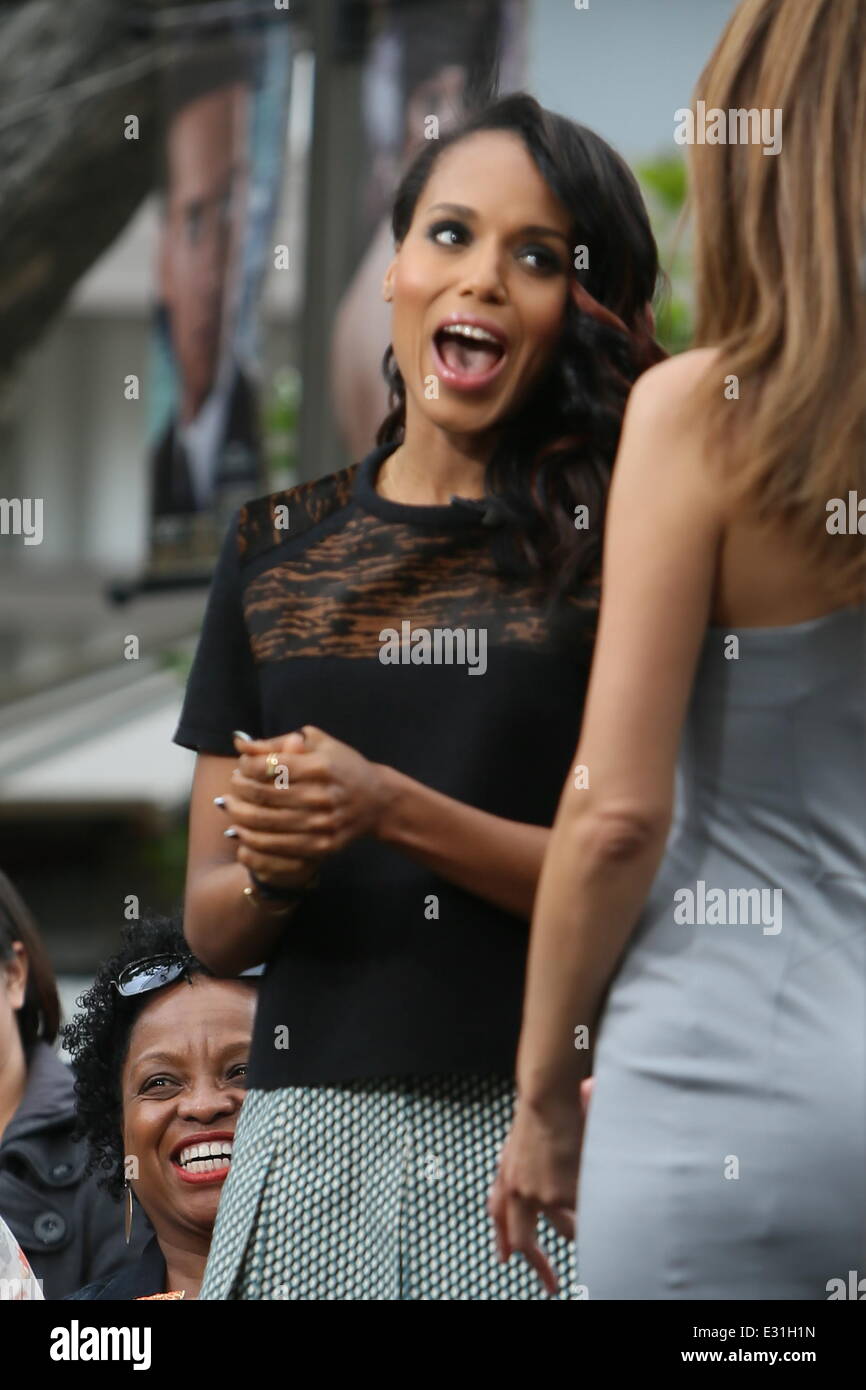 Kerry Washington seen at The Grove for an interview with Maria Menounos ...