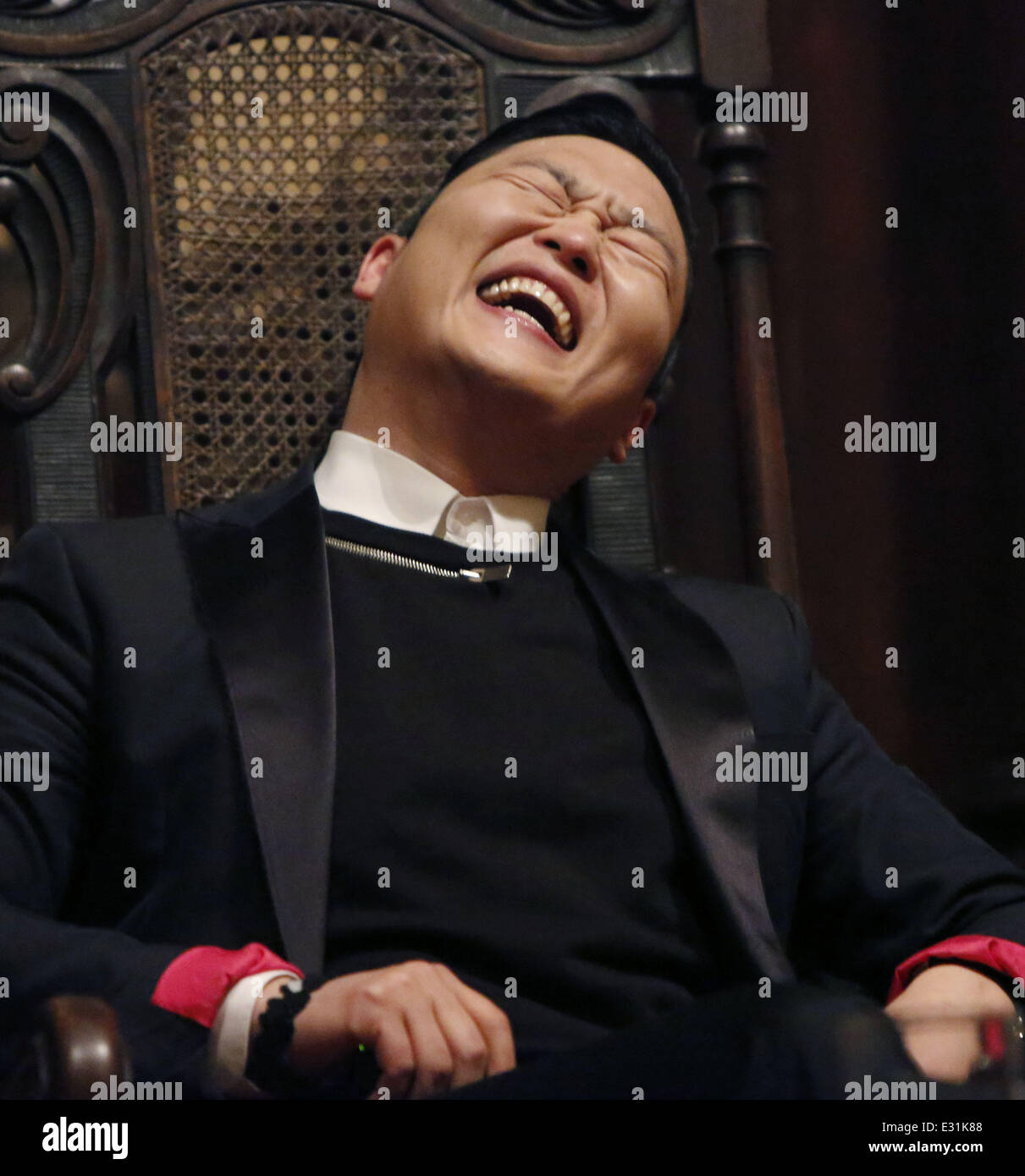 Singer PSY at his 'Conversation With PSY' hosted by Harvard's Korea ...