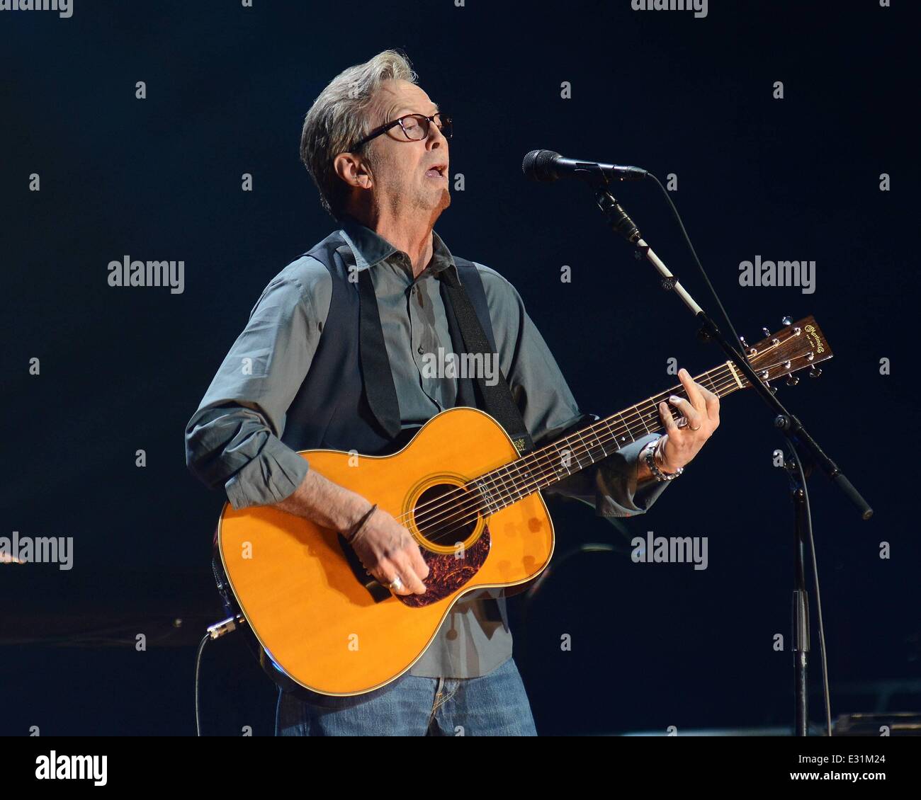 Eric Clapton performing live in concert at The O2 Featuring: Eric ...