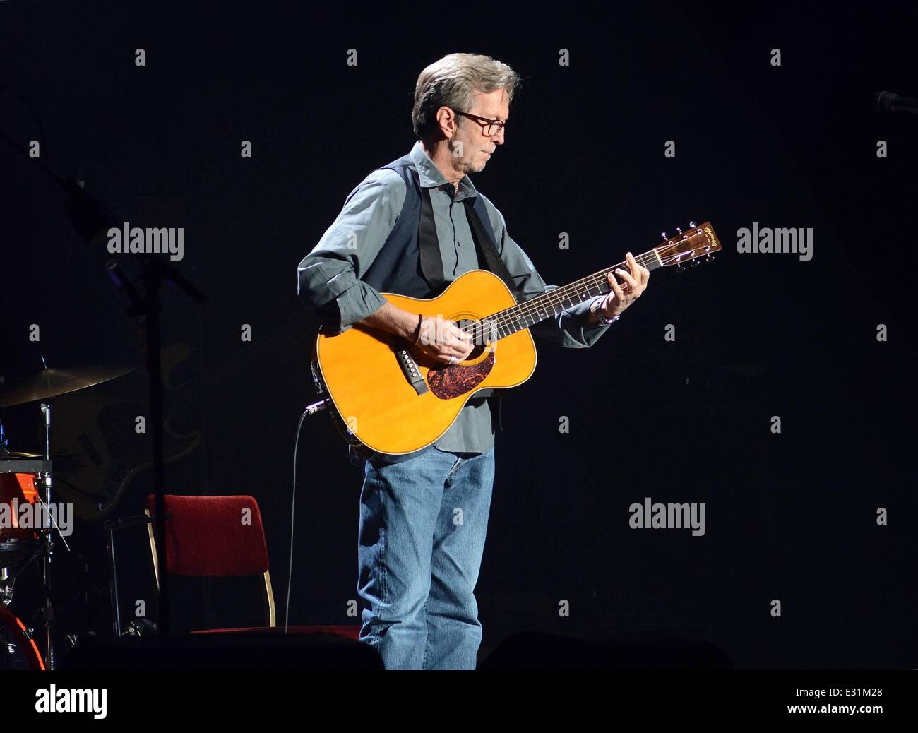 Eric Clapton performing live in concert at The O2 Featuring: Eric ...