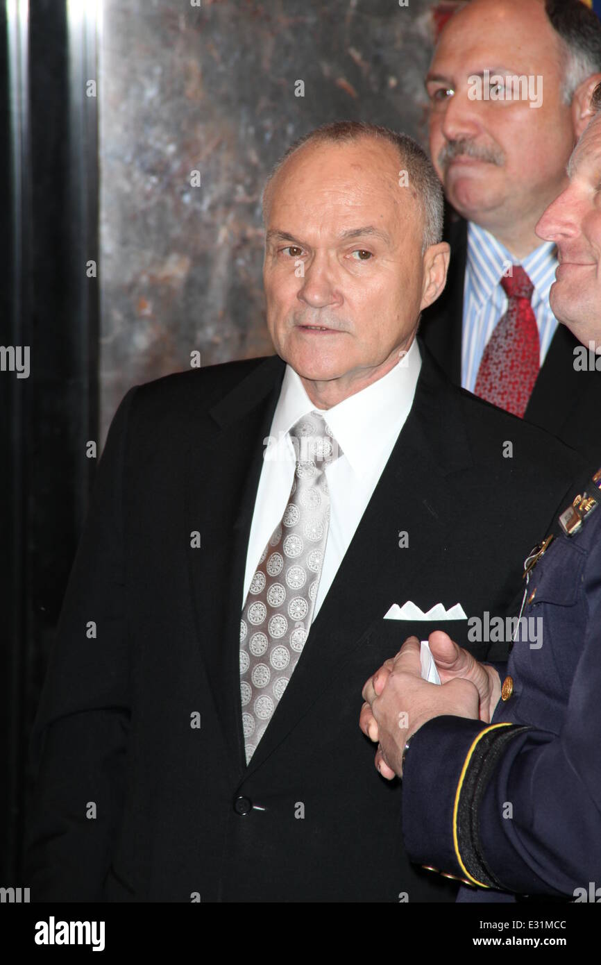 New York City Police Commissioner Raymond Kelly lights the Empire State ...