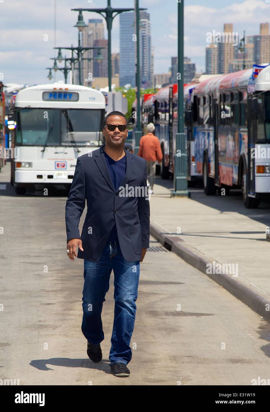 Gray Line New York tour bus campaign celebrates LL Cool J Featuring: AJ ...