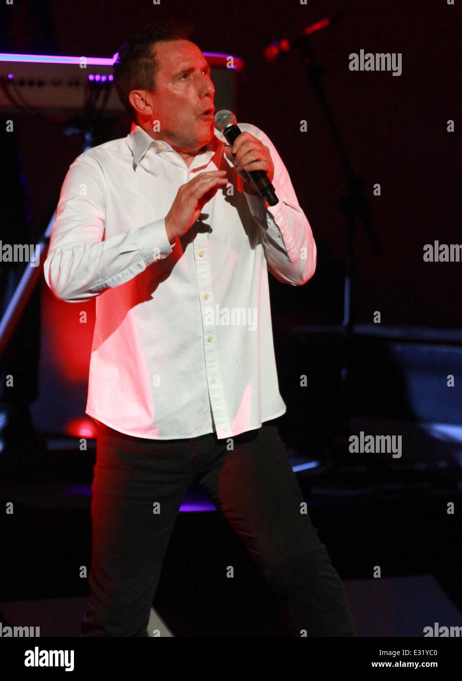 OMD performing live at the Liverpool Empire Featuring: Andy McCluskey ...